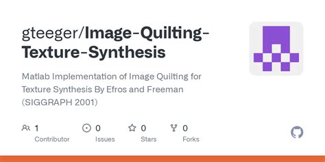 Github Gteeger Image Quilting Texture Synthesis Matlab Implementation Of Image Quilting For