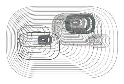 Color Abstract Rounded Rectangle Geometric Pattern Generative Art Background Design Digital