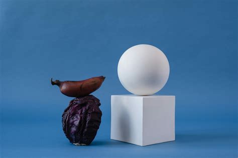 3 차원 계란 과일 관념적인 기하학적 기하학적 모양 단일 개체 독창성 디자인 모양 미니멀리즘 바나나 방사형