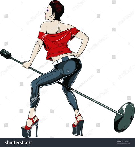 Vector Pin Up Girl 82669372 Shutterstock