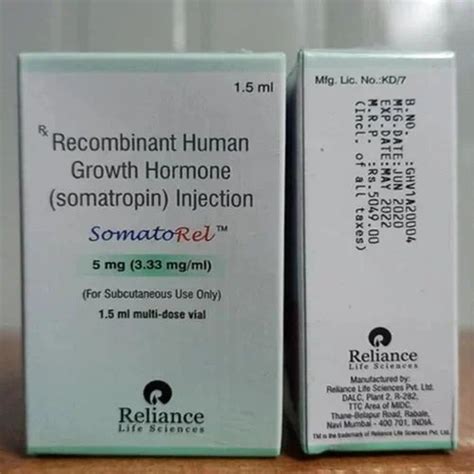 Somatorel 5mg Injection At ₹ 6500vial Somatropin Injection In Nagpur