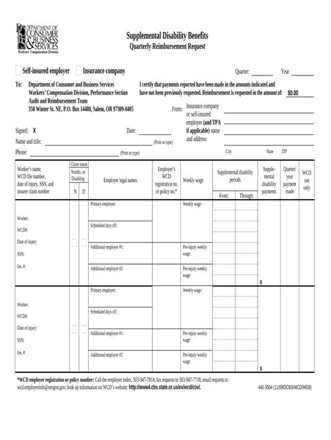 How To Apply For Temporary Disability In Oregon Fill Out And Sign Online