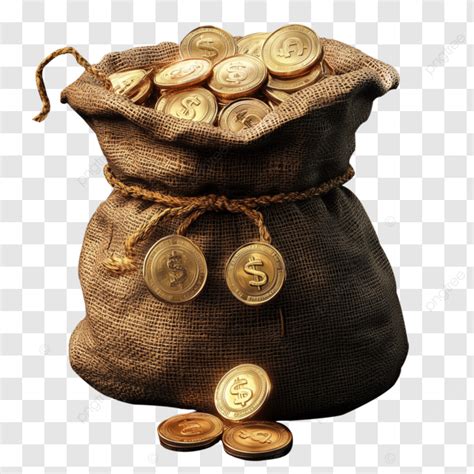 황금 동전 가방 돈 금화 달러 Png 일러스트 및 이미지 에 대한 무료 다운로드 Pngtree