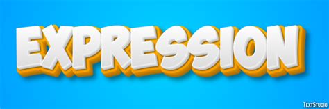 Expression Text Effect And Logo Design Word