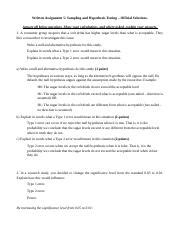 Research Study Types Of Errors In Hypothesis Testing Course Hero