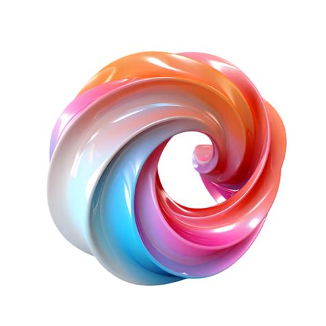 Abstract Swirling 3d Render 52855166 Png