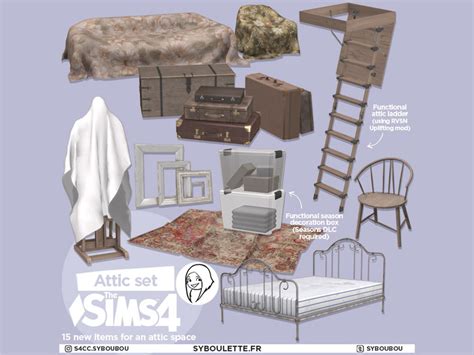 The Sims Resource Patreon Release Attic Set Part 2