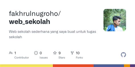 GitHub Fakhrulnugroho Web Sekolah Web Sekolah Sederhana Yang Saya Buat Untuk Tugas Sekolah