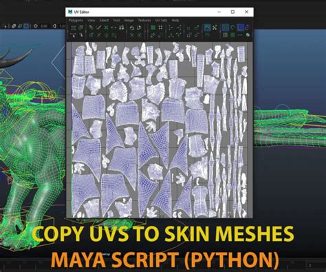 artstation maya script copy uvs to skinned mesh resources