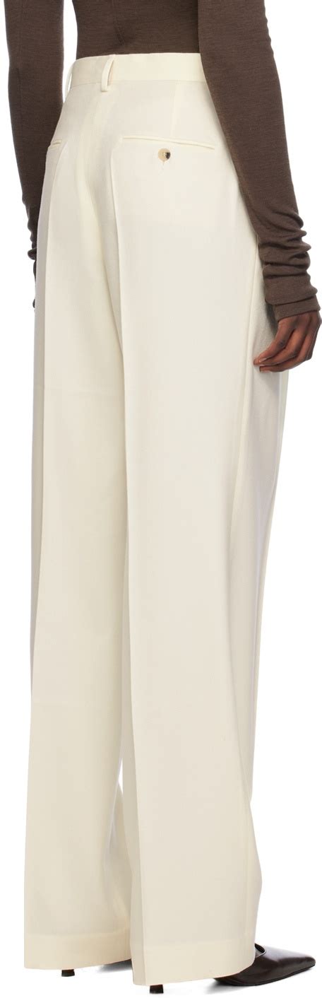 Bite Off White Ecole Trousers Bite