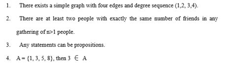 Solved 1 There Exists A Simple Graph With Four Edges And Chegg Com