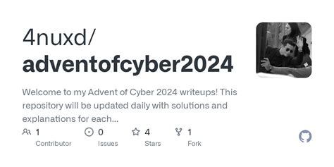 Github 4nuxdadventofcyber2024 Welcome To My Advent Of Cyber 2024