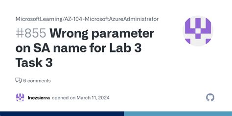Wrong Parameter On Sa Name For Lab 3 Task 3 · Issue 855