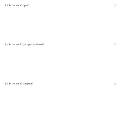 Solved Consider The Set E I ER R