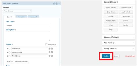 Modifying Dropdown Lists In Gravity Forms On Wordpress