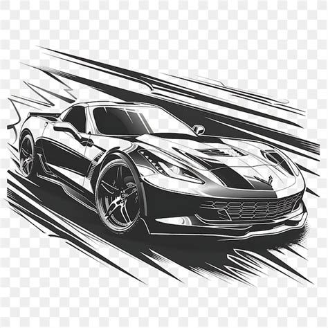 Premium Psd Psd Cyclone W Sports Car With Stormy Gray Monochrome