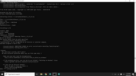 make launch [install boost error] windows 0 9 x · issue 3245 · carla