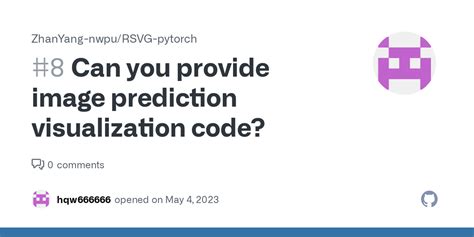 Can You Provide Image Prediction Visualization Code Issue 8