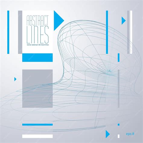 Premium Vector Abstract Lines Vector Illustration Communication And