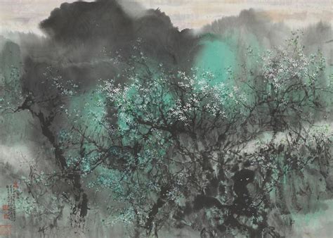 宋雨桂 梨花春雨 鉴证备案 雅昌艺术网——艺术品门户网站