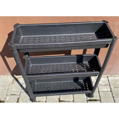 Полиця підлогова у ванну кімнату на коліщатках 3 яруси Sev Plastik Sp315 фото отзывы