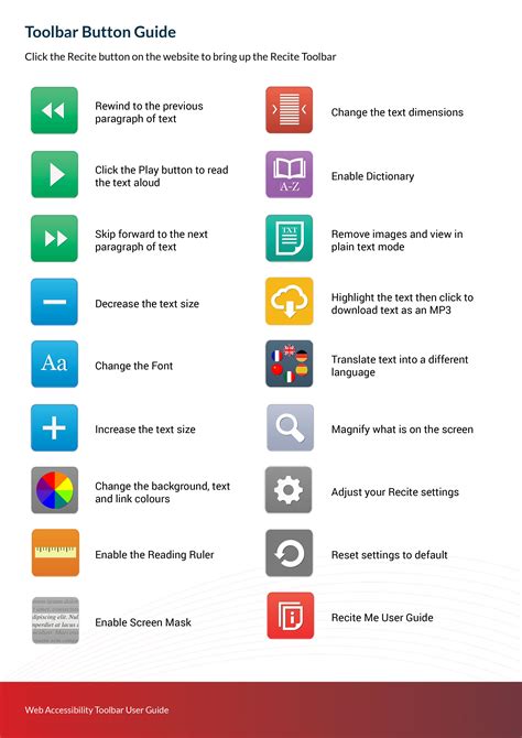 accessibility toolbar user guide mysalvos