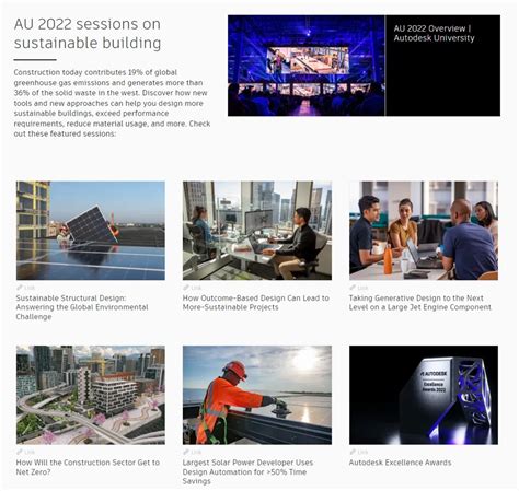 Autodesk University 2022 Des Sessions Classées Par Thème Village Bim