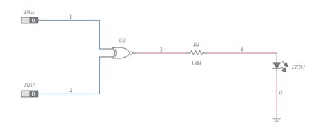 XNOR GATE Multisim Live