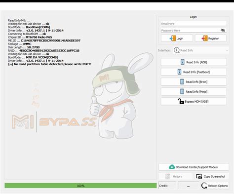 Érvénytelen partició Issue bkerler mtkclient GitHub