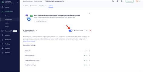 segment how to connect kissmetrics