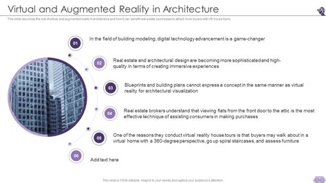 Virtual And Augmented Reality In Architecture Ppt Inspiration Graphics Design Presentation