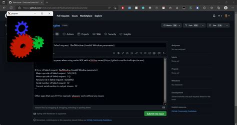 wsl2 x error of failed request badwindow invalid window parameter