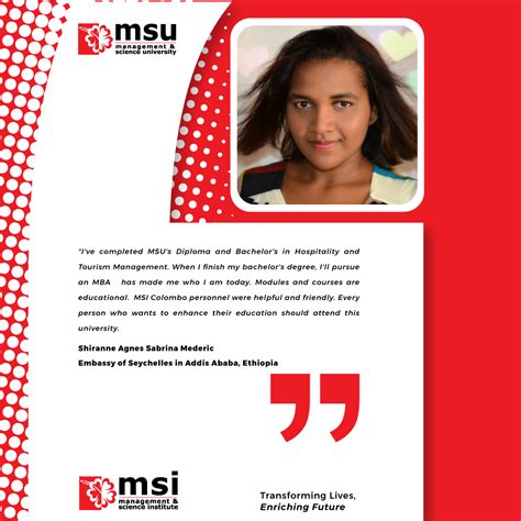 Shiranne Agnes Sabrina Management And Science Institute Facebook