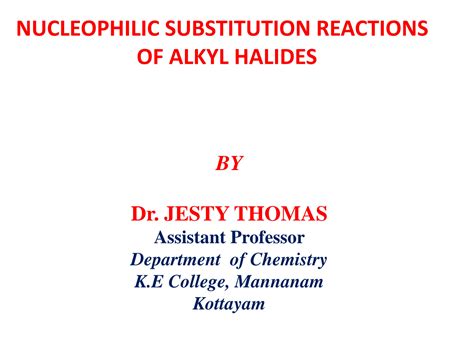 Solution Nucleophilic Substitution Reactions Of Alkyl Halides Studypool