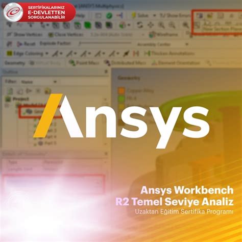 Ansys Workbench Eğitimi 2020 R2 Temel Seviye Analiz Sertifika Programı Özel Türk Akademi