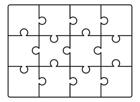 Estilo De Contorno Do Quebra Cabeça Vetor Grátis Vector Free Free