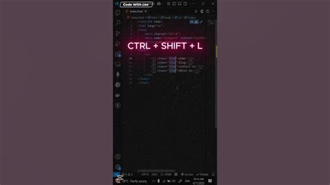 Vs Code Shortcut 2 Master Multi Cursor Editing Like A Pro Shorts Vscode Codingtips
