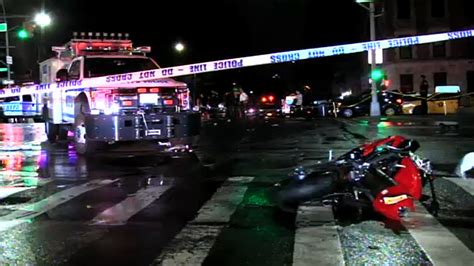 Motorcyclist Dies Passenger Injured After Crashing Into Nypd Truck On