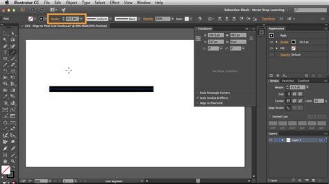 NSL WEEK Adobe Illustrator Align To Pixel Grid Stroke Sebastian Bleak