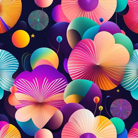 Premium Photo Colorful Seamless Repeating Pattern Abstract Fairy