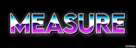 Measure Arcade Text Effect Generator