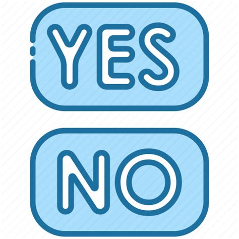 button yes no choice option icon download on iconfinder