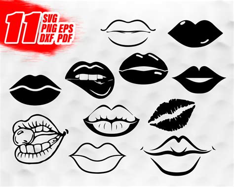 Lips Silhouette Clip Art