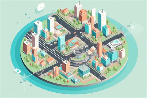 城市布局构造图插画图片下载 正版图片600056625 摄图网