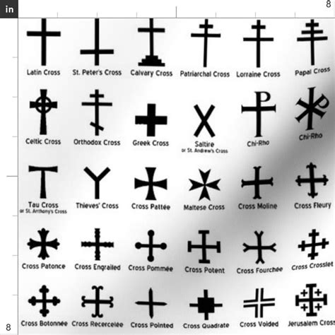 Christian Crosses Small Fabric Spoonflower Christian Cross