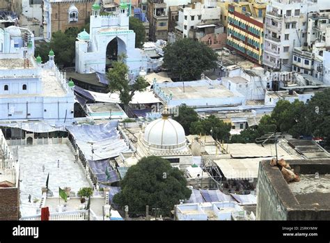 View Of Dargah Khwaja Garib Nawaz Ajmer Rajasthan India Asia Stock