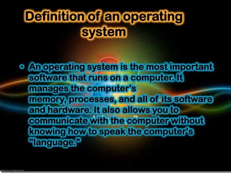 Operating Systems Ppt