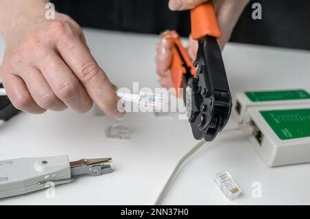 Cable Twisting Tool Utp Cat Ethernet Twisted Pair Connecting Procedure Utp Cable Rj Lan