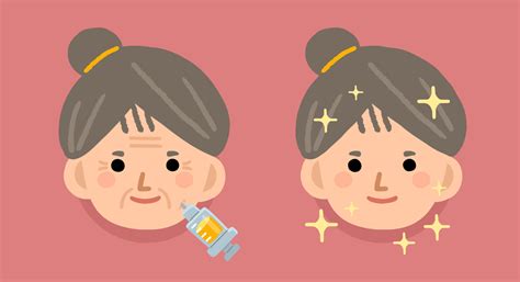 Woman Head With Syringe Injecting For Anti Aging Treatment 9018531