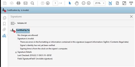 Solved Certificationsignature Is Invalid Adobe Product Community 8079413